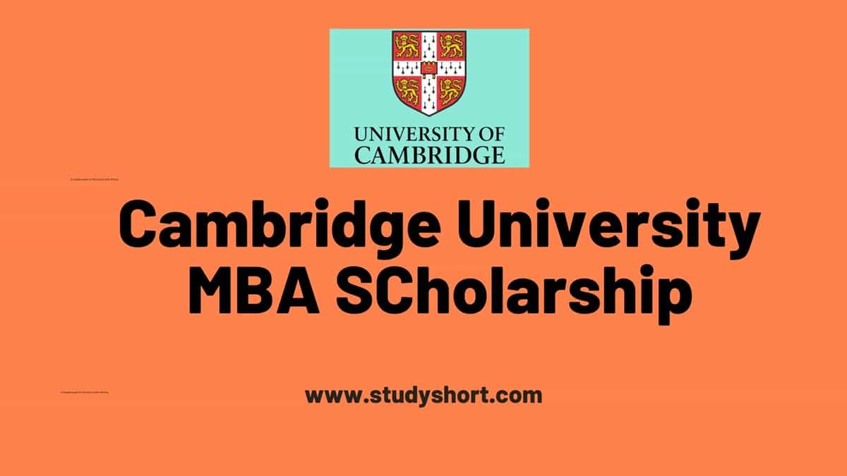 Cambridge University MBA Scholarship 2025-2026 - Study Short